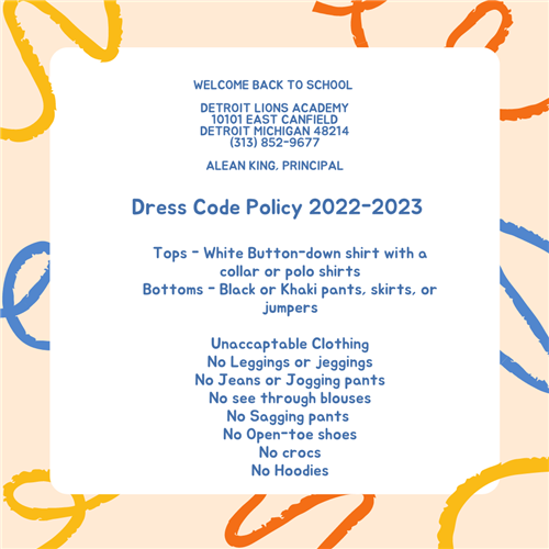Parent Information / School Dress Code
