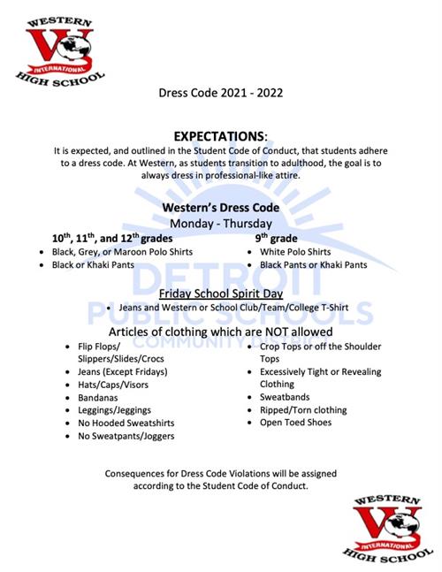 Parent Information / School Dress Code