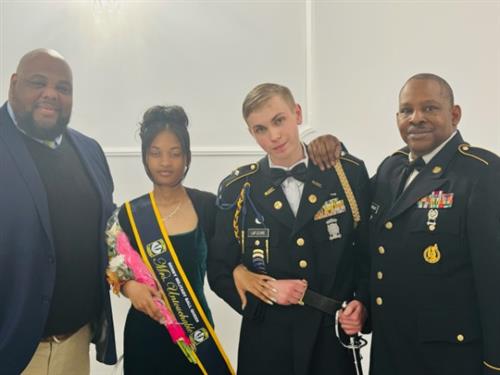 Denby attends the JROTC Military Ball